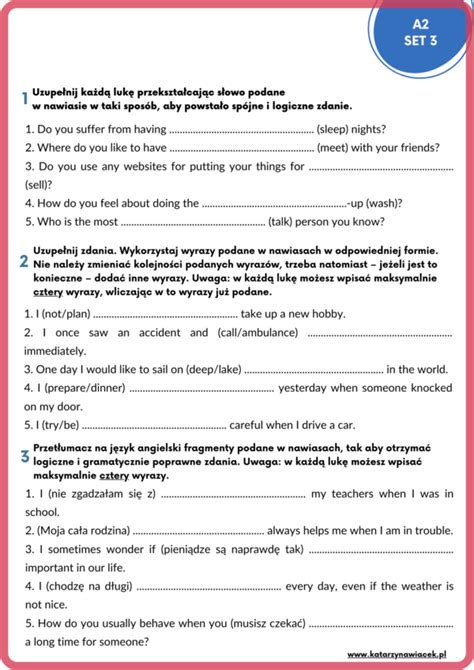 Use And Speak A2 C1 Katarzynawiacekpl