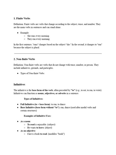 classification of verbs pdf verb subject grammar