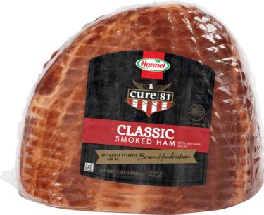 Classic Smoked Boneless Unsliced Ham Hormel® Cure 81® Ham