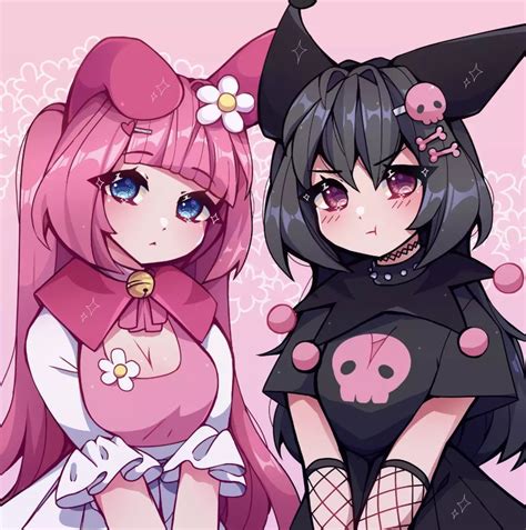 Cute Anime Art By Jaalidraws On Instagram My Melody And Kuromi Who Is Your Favourite