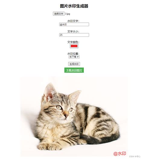 基于canvas实现图片文字水印生成器 csdn博客