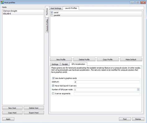 Gpu Cuda Parallel Visualization Settings In Visit Main Menu Download