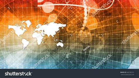 World Map을 통한 공급망 네트워크 물류 스톡 일러스트 666785101 Shutterstock