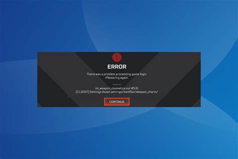 fix there was a problem processing game logic error on apex