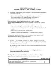 HW Pdf CSCI A Homework Due Date January Tuesday Am An Unnamed