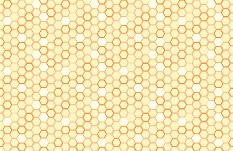 Honeycomb Seamless Background With Bees Vector Print White Bee Nest