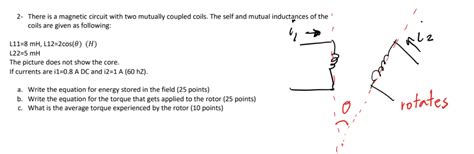 Solved 2 There Is A Magnetic Circuit With Two Mutually
