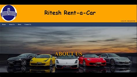 Car Rental System Html Css Php Mysql Javascript Youtube