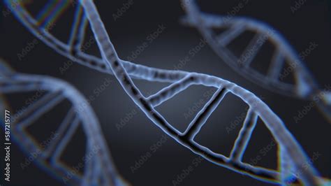 Futuristic Rotating White Dna Strand With Genetic Codes And Abstract Geometry Seamless Looping