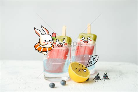 크리에이티브 바 얼음 일러스트 무료 다운로드 Lovepik