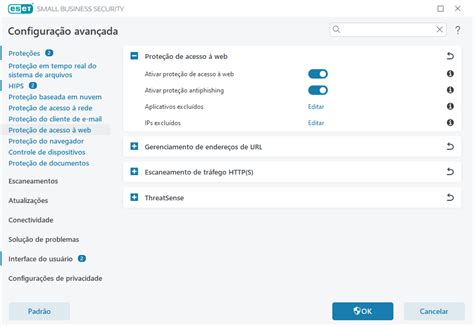 Proteção Do Acesso à Web Eset Small Business Security 18 Ajuda On Line Eset