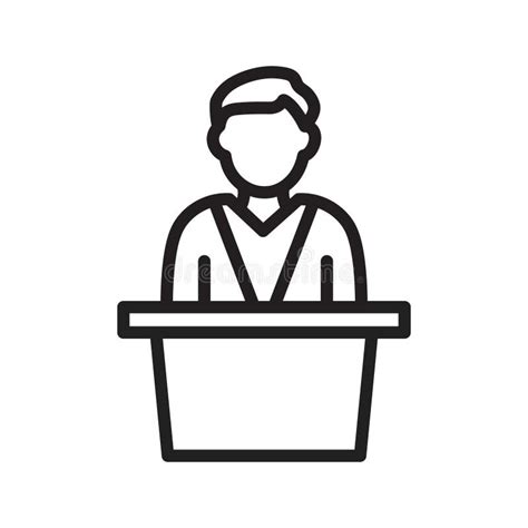 Lecture Icon Vector Image Suitable For Mobile Apps Web Apps And Print