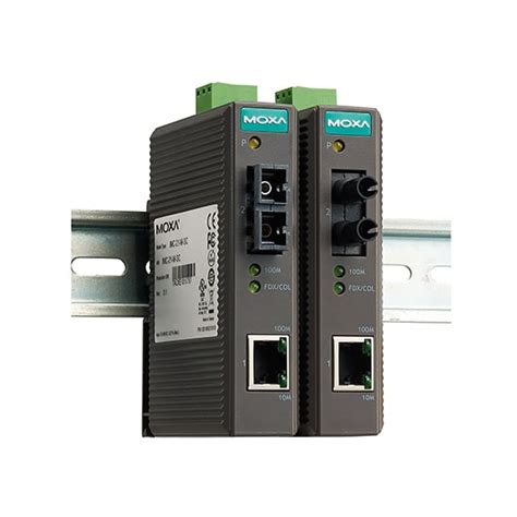 MOXA IMC 21 M ST Ethernet To Fiber Converter ManuAuto