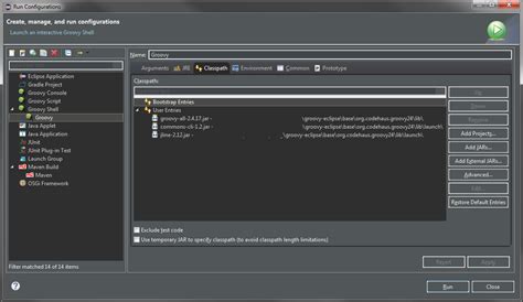 Run As Groovy Consoleshell Does Not Bootstrap Its Dependencies · Issue