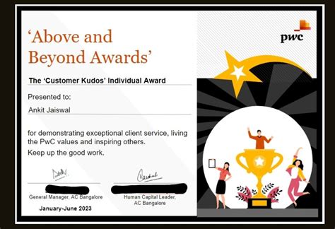 Ankit Jaiswal On Linkedin Customerkudos Aboveandbeyond Pwcproud
