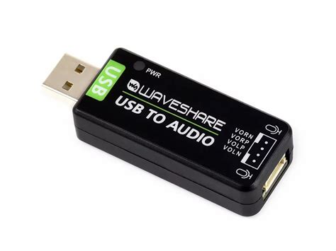 waveshare usb sound card audio module external audio converter for