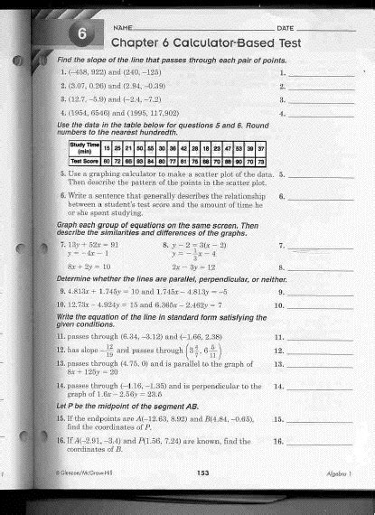 Chapter 6 Calc Based Test