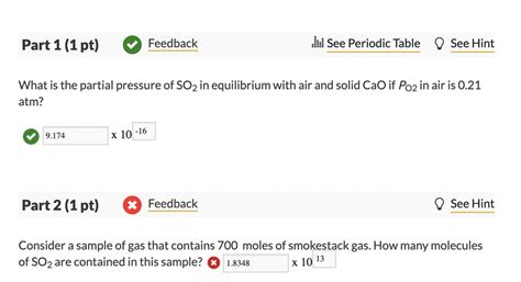 solved part 1 1 pt feedback see periodic table d see hint what is