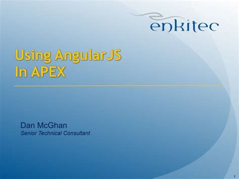 Using Angular Js In Apex Ppt
