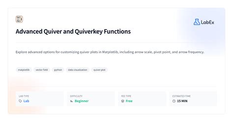 Advanced Quiver And Quiverkey Functions In Matplotlib Labex