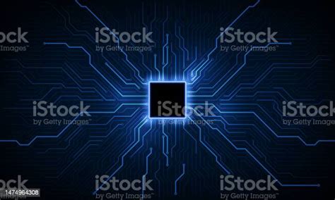 회로 기판 기술 배경 중앙 컴퓨터 프로세서 Cpu 개념 마더 보드 디지털 칩 Cpu에 대한 스톡 벡터 아트 및 기타 이미지
