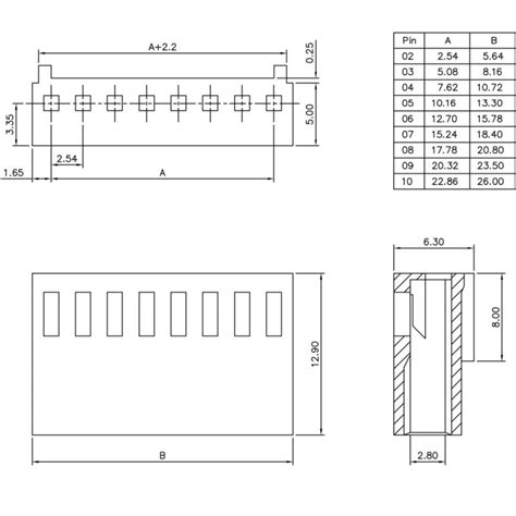 Polarized Header 4 Pin Female Protostack
