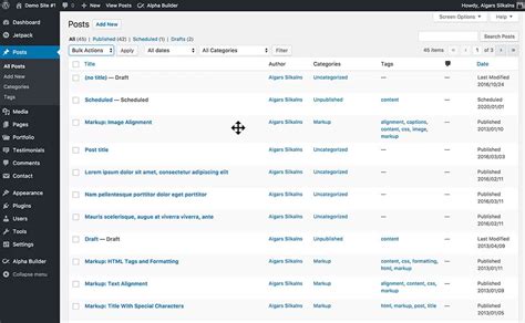 wordpress文章及分类拖动排序插件simple custom post order wordpress日记