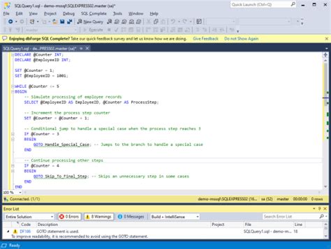 Why BEGIN TRY BEGIN CATCH Is Better Than GOTO In T SQL Error Handling