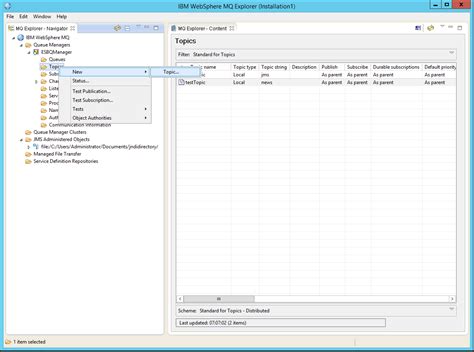 Let S Begin IBM MQ Create A Topic Using IBM MQ