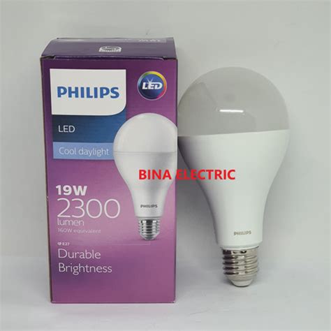 Jual Lampu Philips LED Bulb W Watt Watt W Lumen White Putih Jakarta Pusat