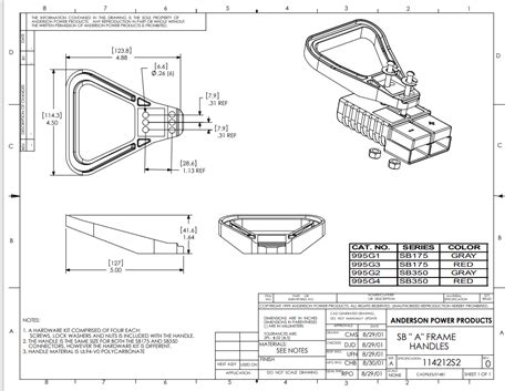 ANDERSON SB-350 POWER CONNECTOR HANDLE