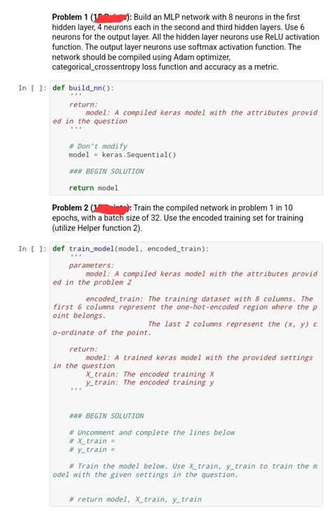 Solved Problem 1(1,0) ﻿: Build an MLP network with 8 | Chegg.com