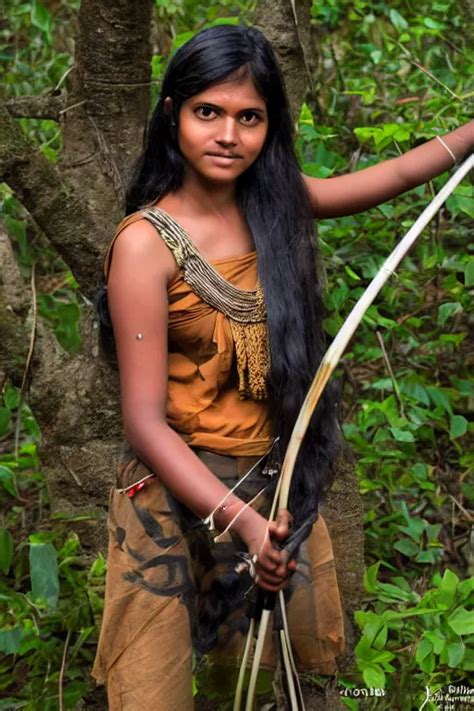 A Professional Photo Of A Sri Lankan Jungle Girl Stable Diffusion
