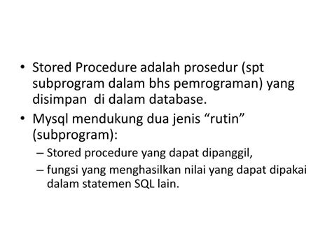 Ppt Stored Procedured Powerpoint Presentation Free Download Id4238948