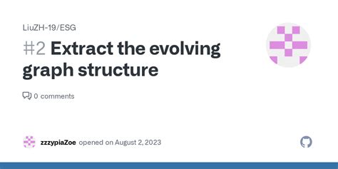 Extract The Evolving Graph Structure · Issue 2 · Liuzh 19esg · Github
