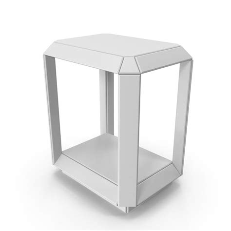 White Side Table 3d Incl Coffee And End Envato Elements
