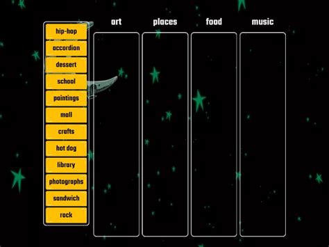 Complete The Chart Categorize Complete The Chart Categorize