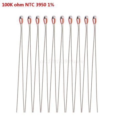 10pcs 3d Printer 100k Ohm Ntc 3950 1 Thermistoren Vicedeal