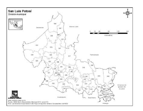 Mapa De San Luis Potosí Pdf