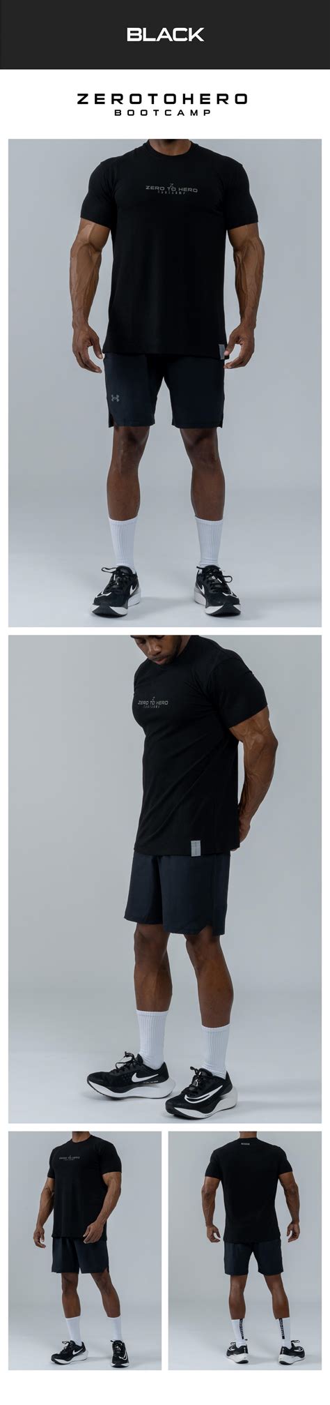 머슬핏 반팔 Bootcamp [ 4 Colors ] 제로투히어로