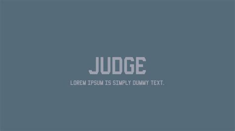 Judge Font Download Free For Desktop And Webfont