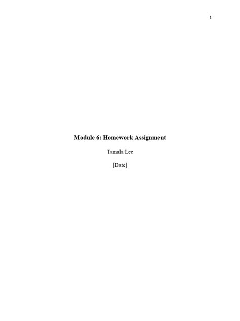 Module 6 Homework Assignment Lee Pdf