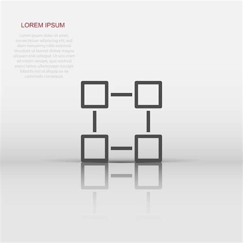 premium vector blockchain technology vector icon in flat style