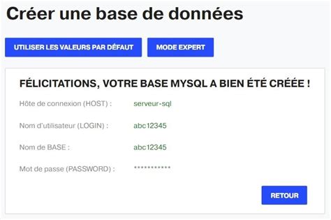 Créer Une Base De Données Mysql Assistance Nuxit