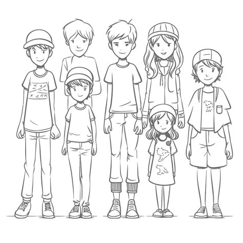 Line Drawing Person At Vicki Howes Blog