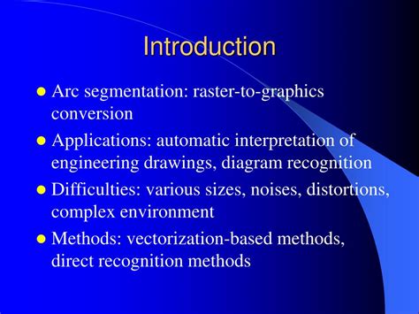 Ppt Multi Resolution Arc Segmentation Algorithms And Performance