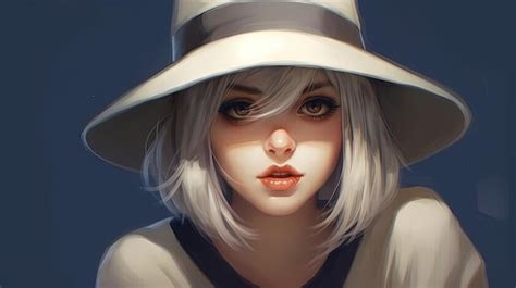 Premium Photo Girl Wearing Hat