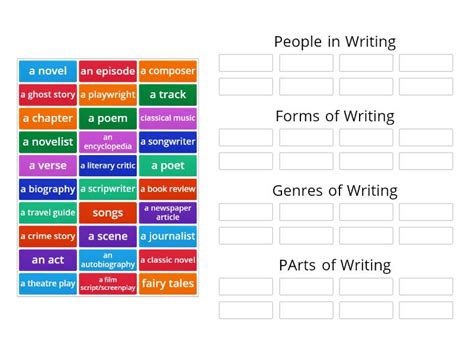 Focus 2 Unit 4 Wordlist Group Sort