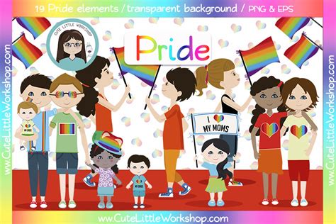 Pride Set Cliparts Masterbundles