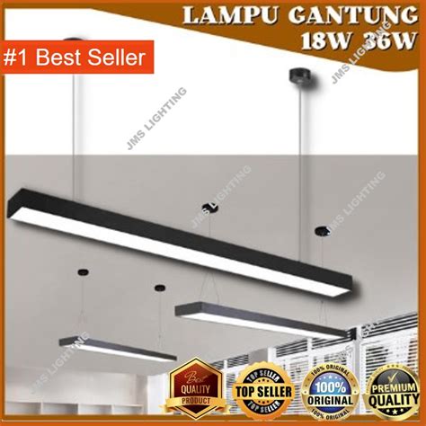 Jual Lampu Gantung Led Lampu Office Lampu Balok Lampu Kantor Hitam Indonesia Shopee Indonesia